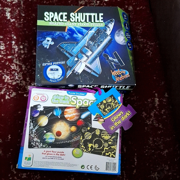 Games | 2 Space Floor Puzzles For Kids From Huntsville Space And Rocket ...